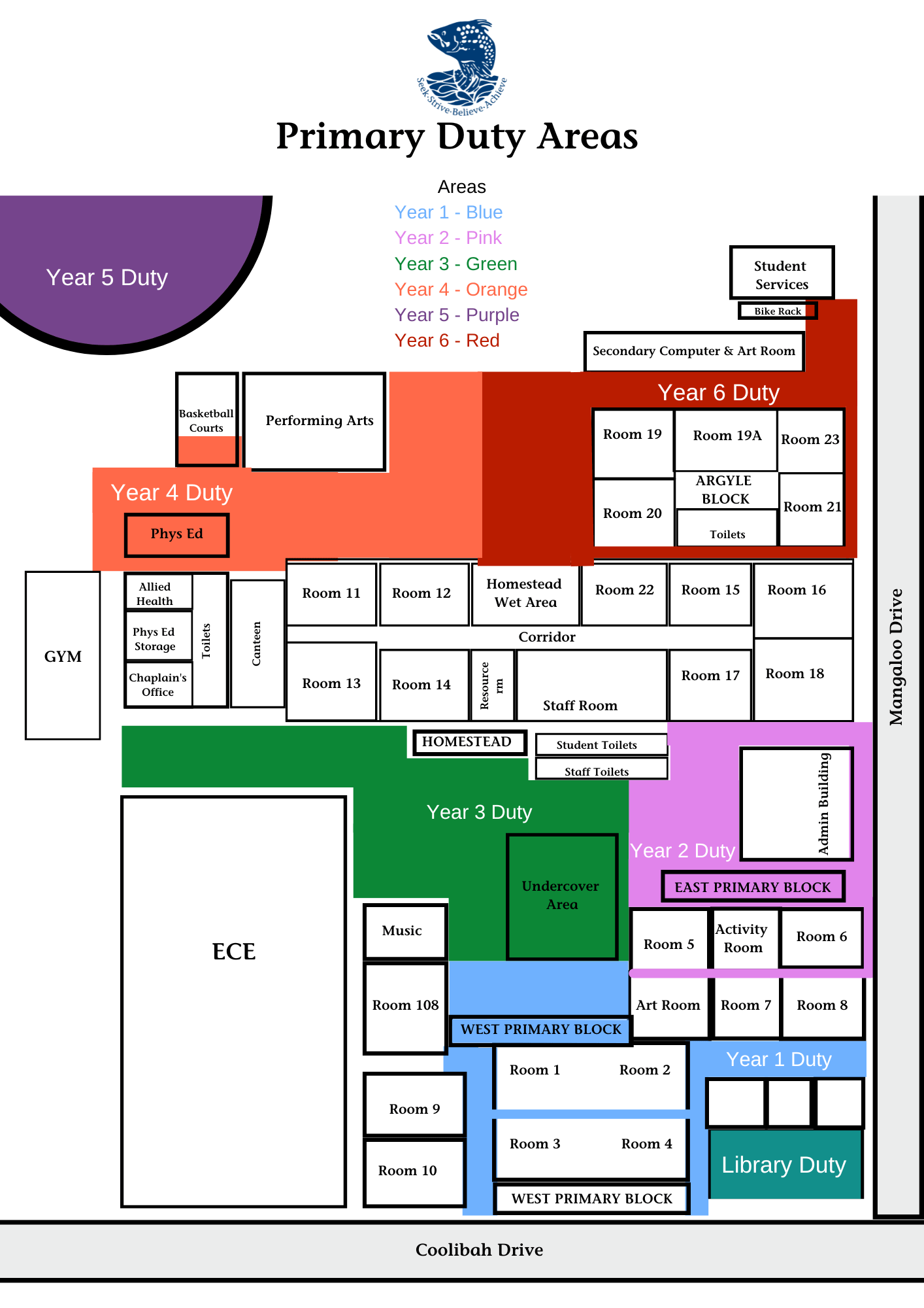EKC Duty Roster Map 2023 – East Kimberley College