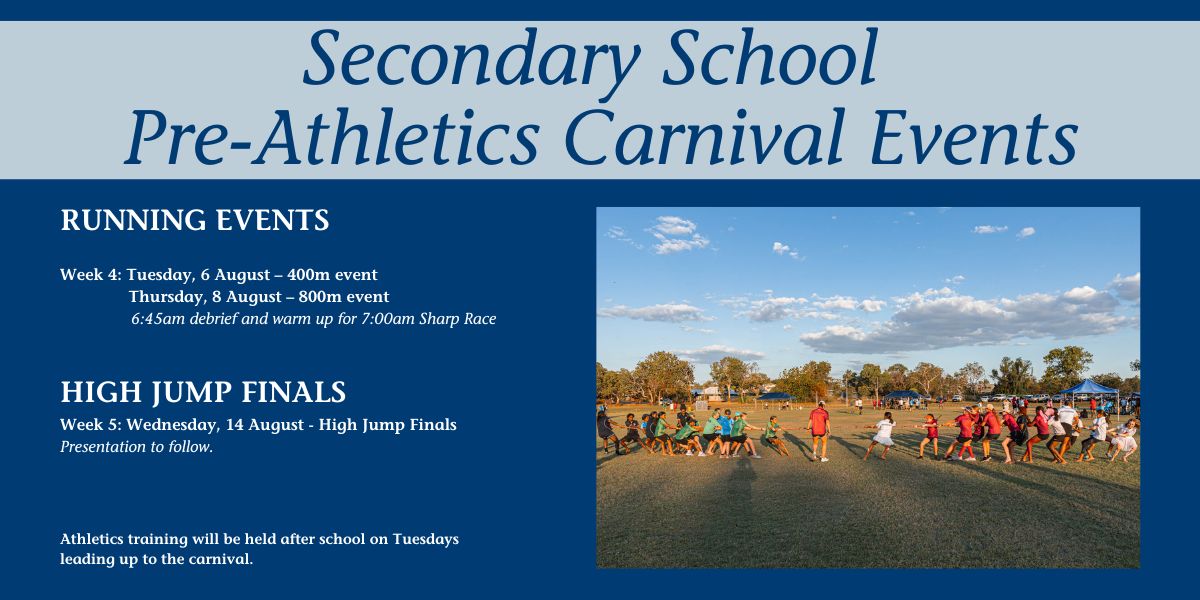 Primary School Pre-Athletics Carnival Events (2) – East Kimberley College